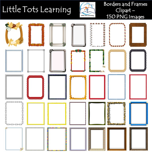 Page Borders and Frames Clipart - Personal and Commercial Use ...
