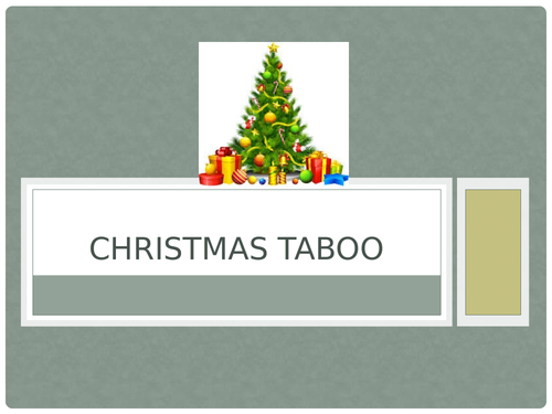 Christmas Taboo Game | Teaching Resources