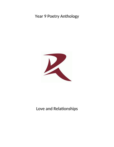 Year 9 Love and Relationships Poetry | Teaching Resources