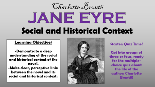 Jane Eyre - Social and Historical Context! | Teaching Resources