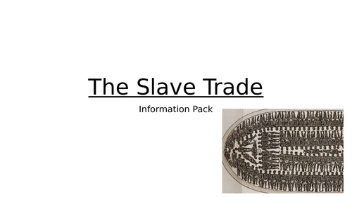 The British Empire and the Slave Trade | Teaching Resources