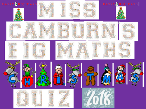 Maths Christmas Quiz | Teaching Resources