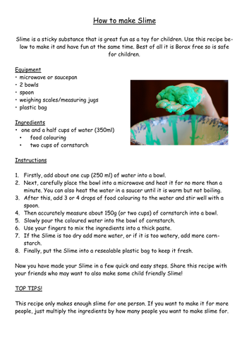 Slime & Pokémon Instructions 3 Lessons (Analysing features, following ...