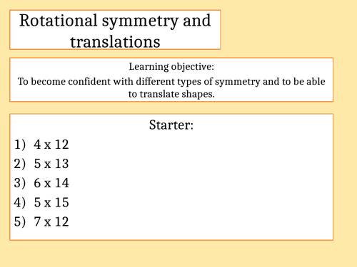 Rotational symmetry | Teaching Resources Rotational symmetry | Teaching Resources