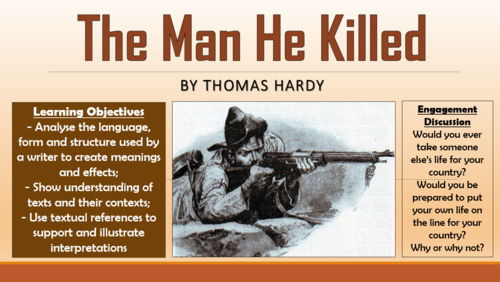 The Man He Killed - Thomas Hardy! | Teaching Resources