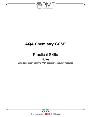 AQA GCSE Chemistry Required Practicals | Teaching Resources AQA GCSE Chemistry Required Practicals | Teaching Resources