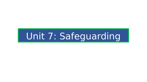 Unit 7 Cambridge Technical Health and Social Care Level 3 | Teaching ... Unit 7 Cambridge Technical Health and Social Care Level 3 | Teaching ...