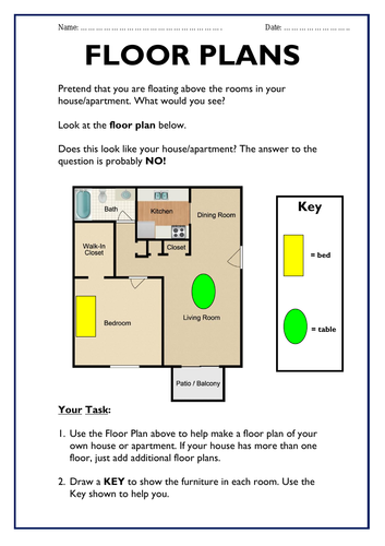 DT - DESIGN YOUR OWN FLOOR PLANS | Teaching Resources
