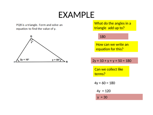 forming and solving equations perimeter, area, angles | Teaching Resources forming and solving equations perimeter, area, angles | Teaching Resources
