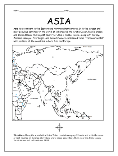 ASIA - CONTINENT | Teaching Resources