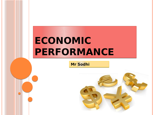 Economic performance starter | Teaching Resources