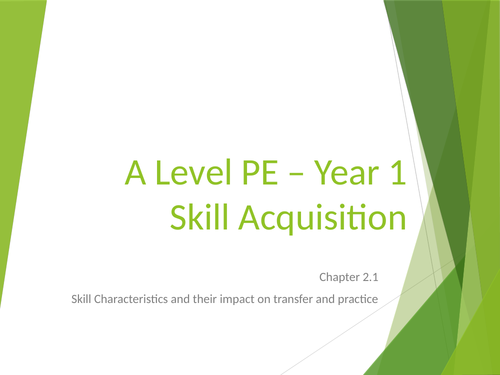 AQA A Level PE - Practice Types & Methods | Teaching Resources