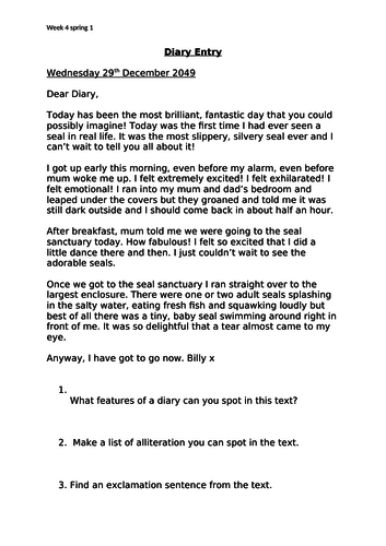Diary and Poem Compression Key Stage 1 Year 2 | Teaching Resources Diary and Poem Compression Key Stage 1 Year 2 | Teaching Resources