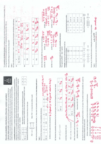 Discrete probability distributions (Discrete random variables ... Discrete probability distributions (Discrete random variables ...
