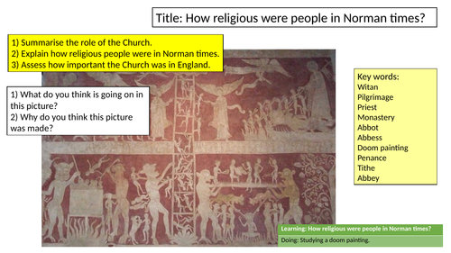 How religious were people in Norman England? | Teaching Resources