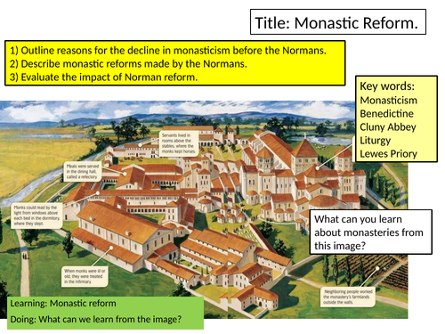 Norman Monastic Reform | Teaching Resources