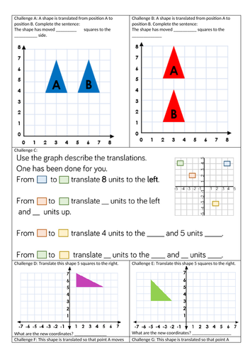 Year 6 Translations based Maths Autumn Block 4 Geometry on White Rose ... Year 6 Translations based Maths Autumn Block 4 Geometry on White Rose ...
