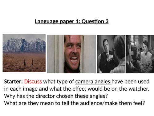 Language paper 1 question 3 | Teaching Resources