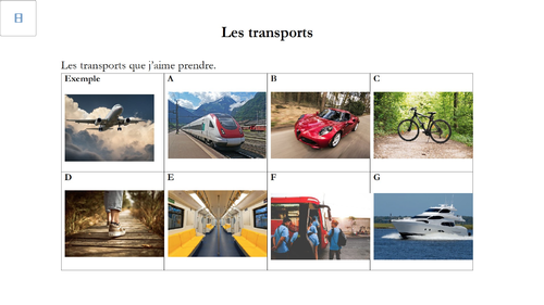 French - GCSE - Listening practice - Transports (worksheet + audio ...