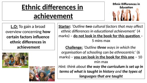 AQA A Level - Sociology - Ethnicity and Education 2 | Teaching Resources AQA A Level - Sociology - Ethnicity and Education 2 | Teaching Resources
