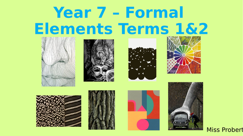 Formal Elements SOW | Teaching Resources Formal Elements SOW | Teaching Resources