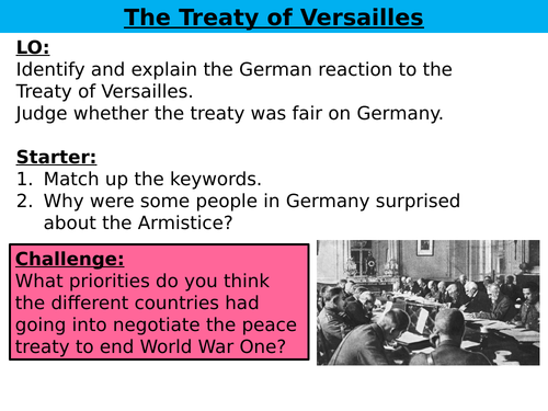 The Treaty of Versailles | Teaching Resources