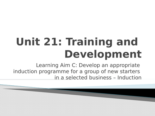 BTEC Business Level 3 Unit 21 Learning Aim C Part 1 | Teaching Resources