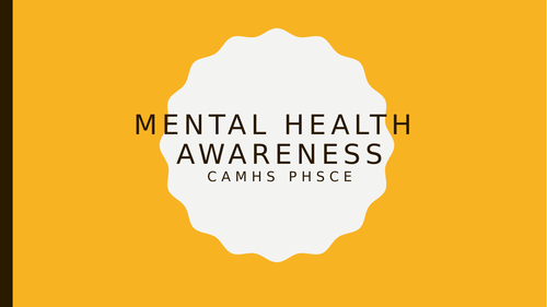 PowerPoint on mental health awareness | Teaching Resources