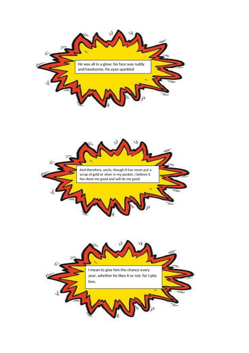 Quote explosions for Fred | Teaching Resources