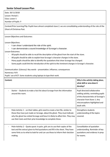 A Christmas Carol - stave 2 | Teaching Resources