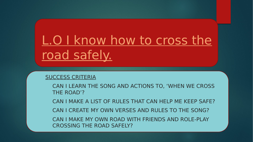 Keeping Safe EYFS: Road Safety | Teaching Resources