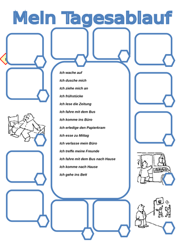 Secondary German resources: daily routine