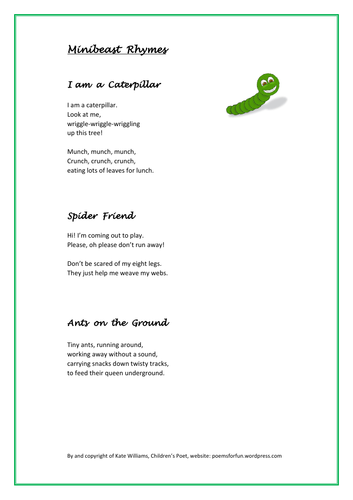 Early years minibeasts resources