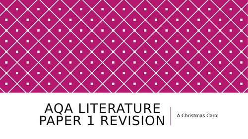 AQA GCSE English Literature Paper 1 Revision Powerpoint ACC | Teaching ...