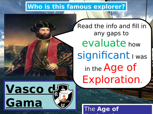 Age of Exploration Vasco da Gama | Teaching Resources