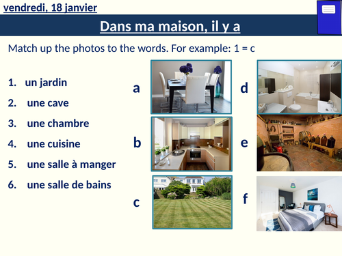 Unit 5 A la maison: home furniture & chores | Teaching Resources