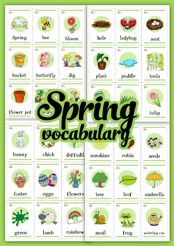 SPRING VOCABULARY | Teaching Resources