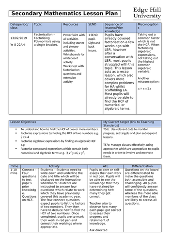 Factorising expressions using a single bracket | Teaching Resources Factorising expressions using a single bracket | Teaching Resources