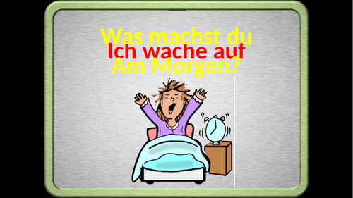 Primary German resources: daily routine