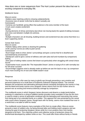 The Hurt Locker | Teaching Resources