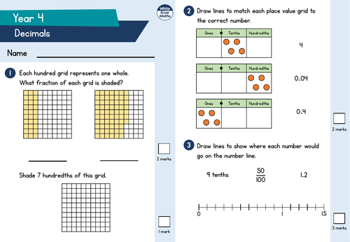 White Rose Year 4: Spring Block 4 - Decimals. Week 1 (of 3) | Teaching ...