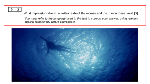 JAWS lesson Paper 1 Q2 (the IMPRESSIONS question) EDUQAS GCSE English ...