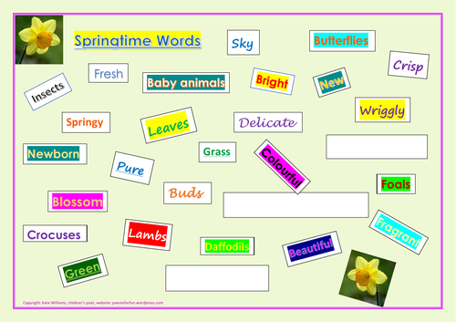 Spring Word Bank | Teaching Resources