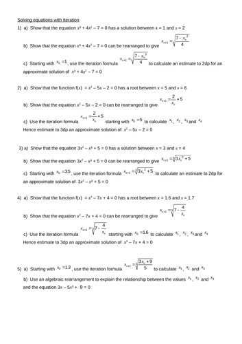 Iteration Solving Worksheet | Teaching Resources