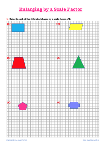 Enlarging by a Scale Factor | Teaching Resources Enlarging by a Scale Factor | Teaching Resources