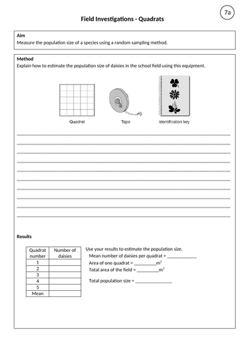 Field Investigations Required Practical AQA GCSE Science | Teaching ...