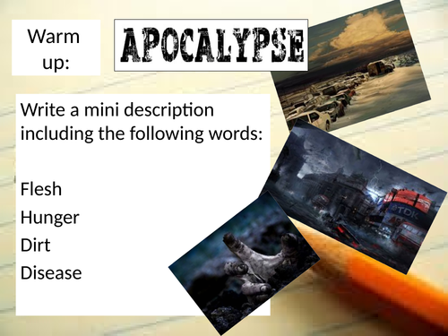 Apocalypse creative writing | Teaching Resources