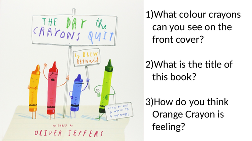 KS1 Whole Class Reading Front Cover Starters | Teaching Resources