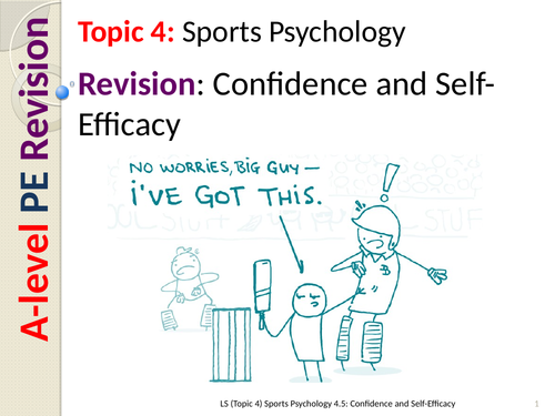 A-Level PE EDEXCEL (spec 2016) Confidence and Self-Efficacy Revision ...