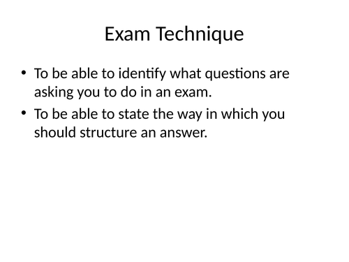 Exam Technique in Science Prompts | Teaching Resources Exam Technique in Science Prompts | Teaching Resources